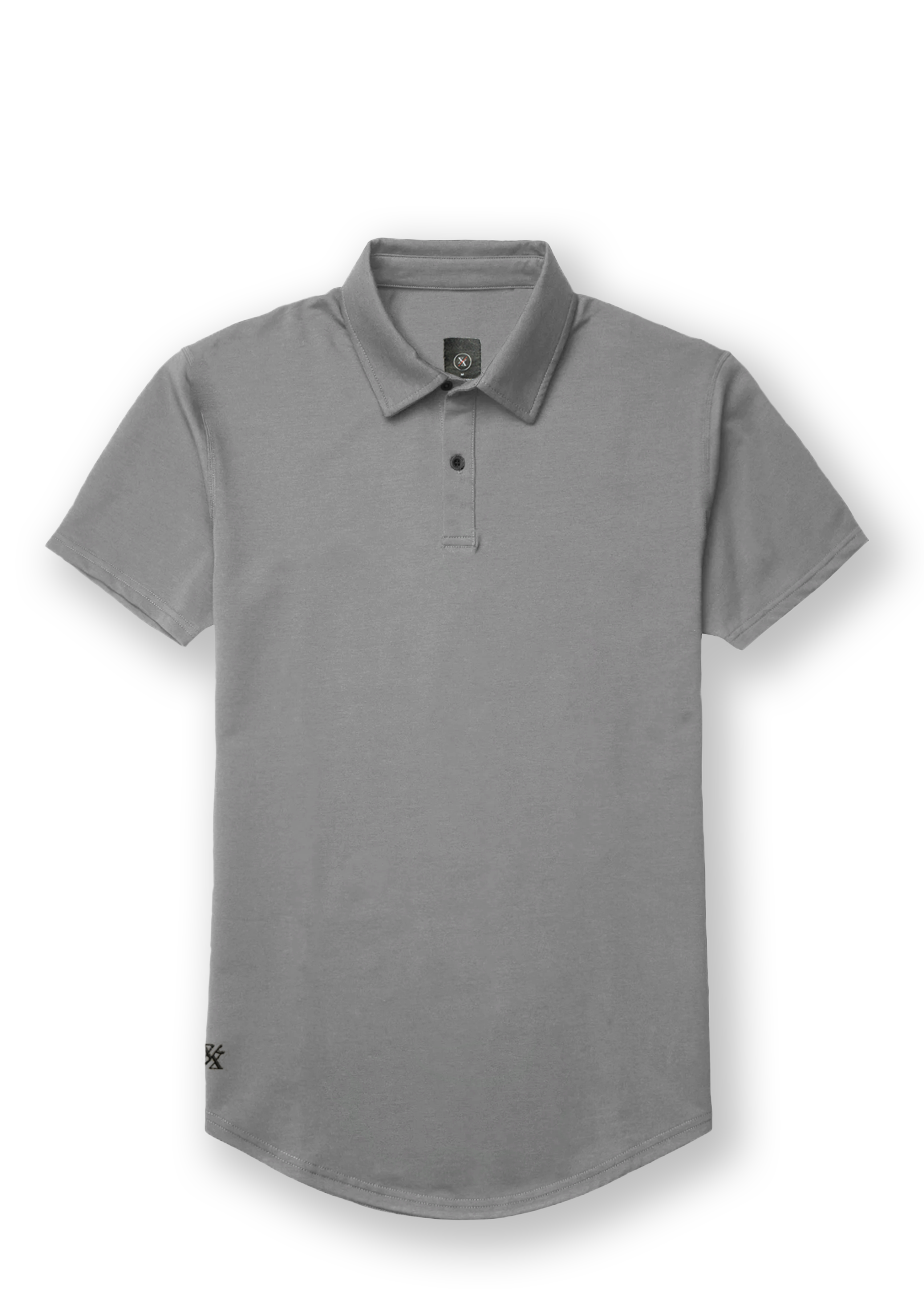 Men's Work - Leisure Light Grey Curved Hem Polo | Ten10 Apparel – Ten ...